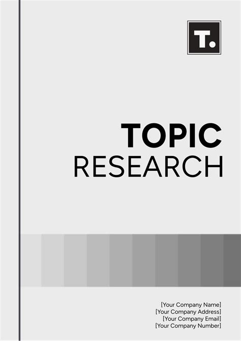 Free Topic Research Template To Edit Online