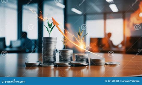 Digital Analytics Data Visualization Financial Schedule Monitor Screen In Perspective Stock