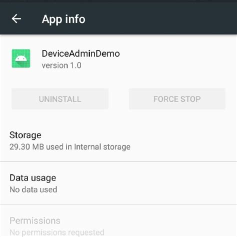 An Example Of An App Disabling Both The Force Stop And Uninstall Download Scientific Diagram