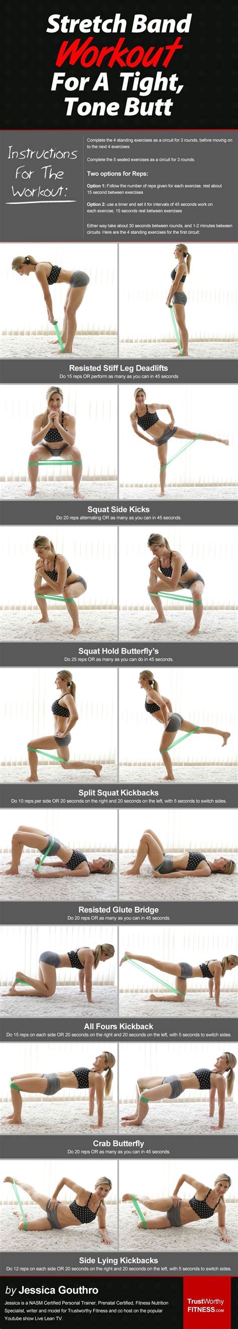 Best Loop Band Exercises Images On Pinterest Exercise Workouts Resistance Bands And