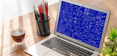 Premium Photo Mathematic Equations And Modish Formula On Computer Screen