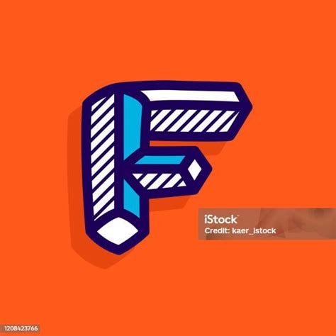 F 문자 불가능한 모양 플랫 로고 3차원 형태에 대한 스톡 벡터 아트 및 기타 이미지 3차원 형태 가상현실 공학 Istock