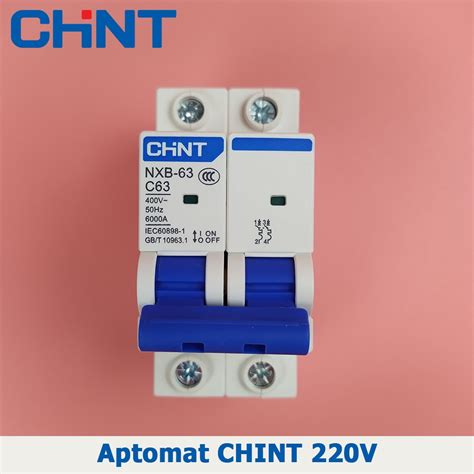 [ SiÊu Sale ] Aptomat Chint Nxb 63 Bộ Ngắt Mạch Cb Tép Mcb 220v 2p 6a 10a 16a 20a 25a 32a 40a