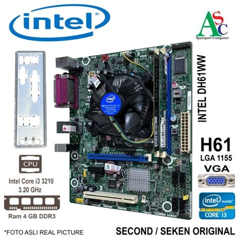 Jual Paket Mobo Intel Desktop Intel Core I3 Gen 3 Ram 4 GB Fan Intel Backpanel Shopee Indonesia