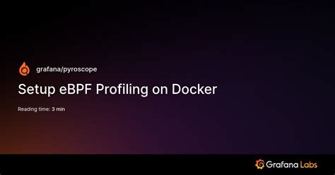Setup Ebpf Profiling On Docker Grafana Pyroscope Documentation