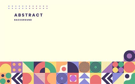 다채로운 네오 기하학적 포스터 기하학적 모양 기하학적 그래픽이 있는 그리드 현대 추상 프로모션 템플릿입니다 네오 기하학적 템플릿