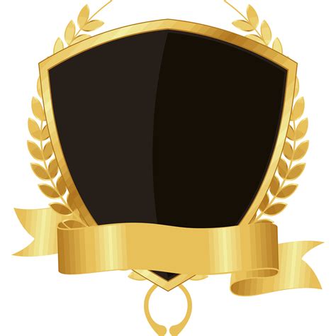 Golden Shield And Wreath 24098196 PNG Golden Shield And Wreath 24098196 PNG