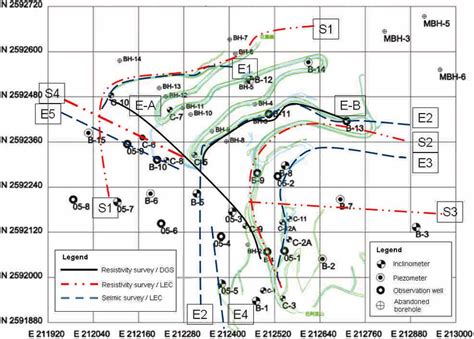 Locations Of Geotechnical And Geophysical Explorations Download