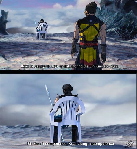 An Animated Scene With Two People Sitting In Chairs And One Person