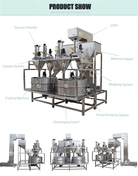 Automatic Mini Candied Nut Making Machine High Productivity