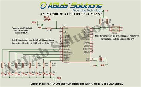 AT24C02 EEPROM Interfacing With AVR ATmega32 Microcontroller And LED Display Microcontrollers