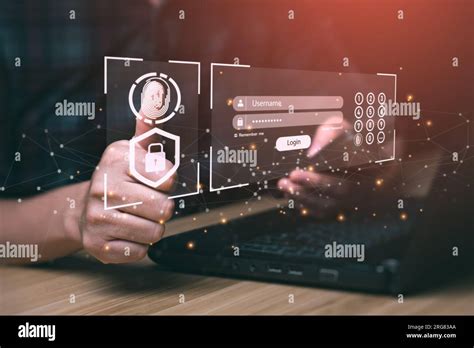 Login And Password Cyber Security Concept Data Protection And Secure