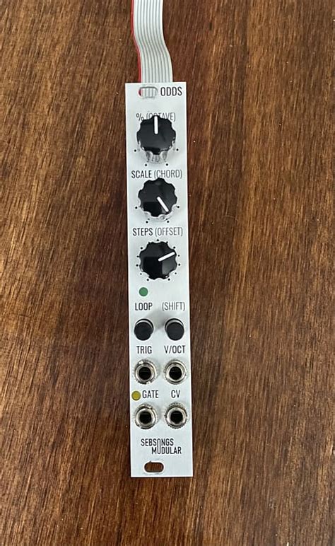 Sebsongs Odds Eurorack Generative Sequencer Silver Reverb
