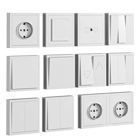 Sockets and switches Donel serie R98 3d model Buy Download 3dbrute
