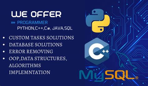 program and give database solutions with cpp python by azanalibutt17