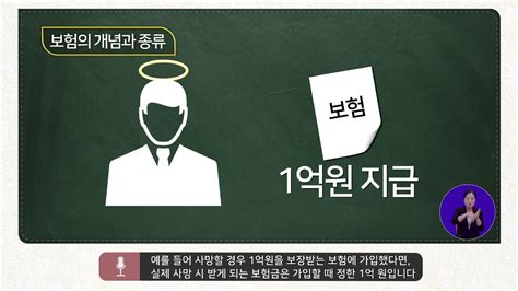 성인금융교육 13편 보험의 개념과 종류 Youtube