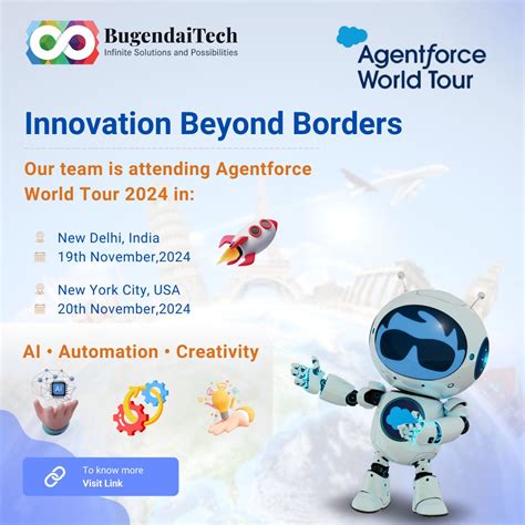 Bugendaitech On Linkedin Bugendaitech Agentforceworldtour Innovation Agentforce Salesforce…