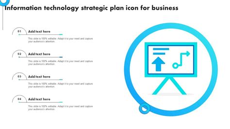 Information Technology Strategic Plan Icon For Business Ppt Template
