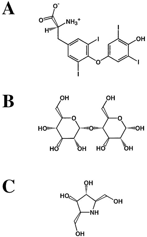 The Structures Of A Thyroxine Ligand 3 5 3 Download Scientific Diagram