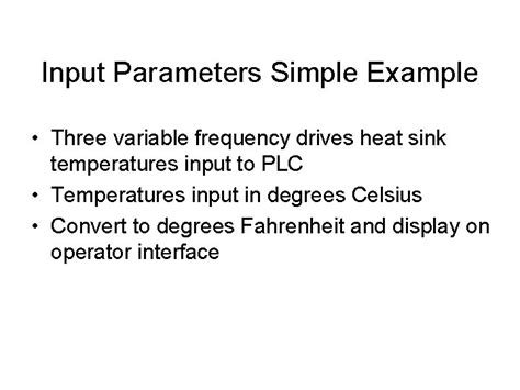 plc 5 and control logix subroutine parameters input