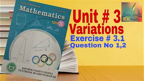 Kpk Board 10 Class Math Unit 3 Variations Exercise 31 Question No 1