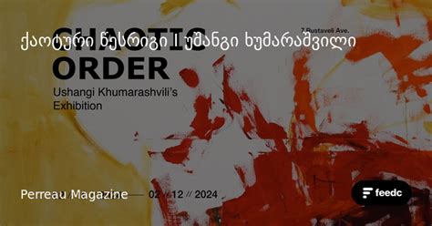 ქაოტური წესრიგი I უშანგი ხუმარაშვილი Feedc