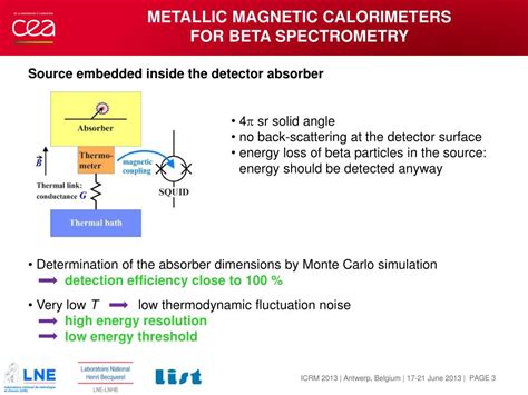 Ppt Development Of Beta Spectrometry Using Cryogenic Detectors Powerpoint Presentation Id