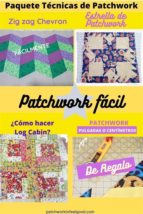 Tutoriales de PATCHWORK paso a paso Patchwork paso a paso Patchwork Cómo hacer patchwork
