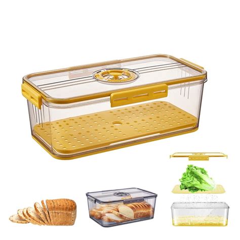 112oz Bread Box For Kitchen Countertop Dingrich 128x69inch Stackable