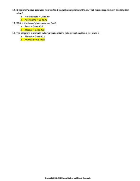 Classification Taxonomy Scavenger Hunt With Answer Key By Wildflower