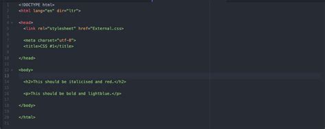 Using External Css In Html Coding Stack Overflow