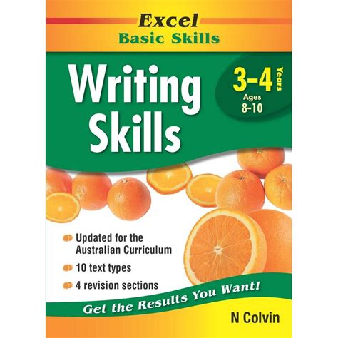 Excel Basic Skills Workbook Writing Skills Years 3 4 North Shore Shop