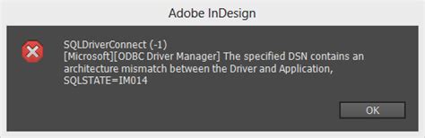 Odbc Driver Architecture Mismatch In Design Plugins 65bit Software