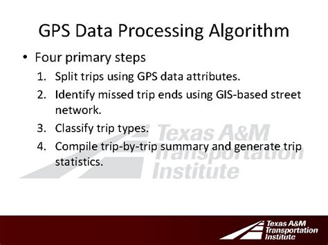 Gis Techniques And Algorithms To Automate The Processing