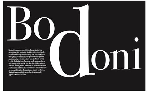 bodoni typeface