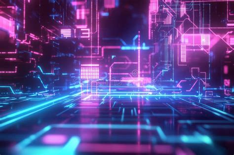 Abstract Ai Driven Visualization Of Deep Learning Algorithms Featuring Glowing Neural Pathways