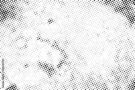 Vector Black Dots Pattern Grunge Halftone Effect Background Stock Vector Adobe Stock