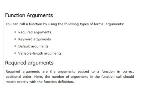 Arguments In Functionspptx