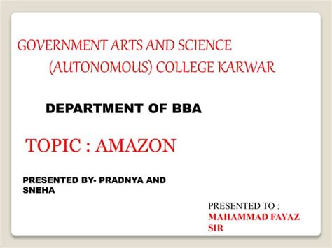 A Brief Understanding About The Amazon Pptx A Brief Understanding About The Amazon Pptx