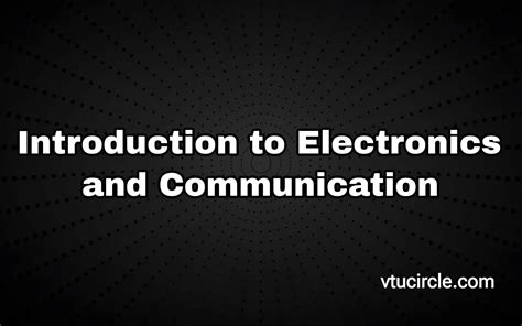 Vtucircle Introduction To Electronics And Communication Besck104c 204c