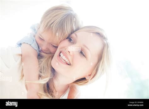 Mother And Son Stock Photo Alamy