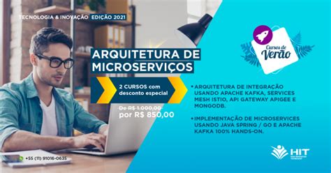 cursos de verão combo arquitetura de microserviços online sympla