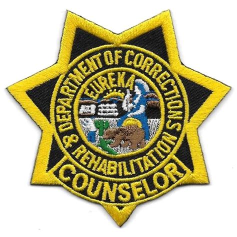 Cdcr Counselor Star Badge Patch Dd0014 Counselor Star Patch Counselor