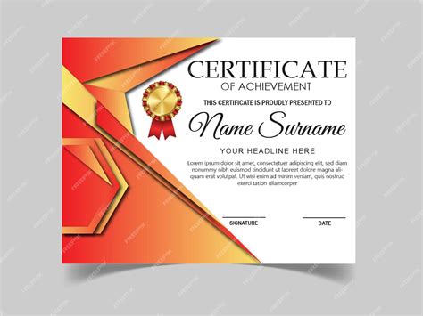 Premium Vector Vector Certificate Of Appreciation Template