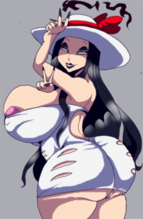 Rule 34 Big Breasts Big Nipples Black Hair Demon Girl Goth Japanese