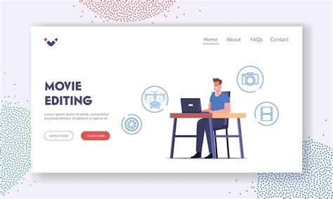 Premium Vector Animator Working In Designing Frames Movement Editing And Mastering With