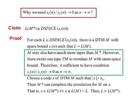 lecture 1 5 hierarchy theorem space hierarchy theorem