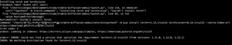Torch And Torchvision Wont Install Issue AUTOMATIC Stable Diffusion Webui GitHub