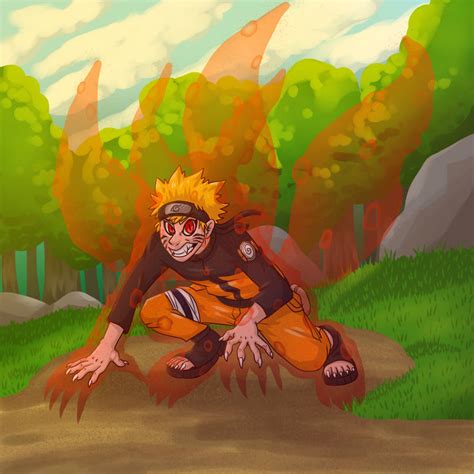Naruto Three Tails By Indomidodorex On Deviantart