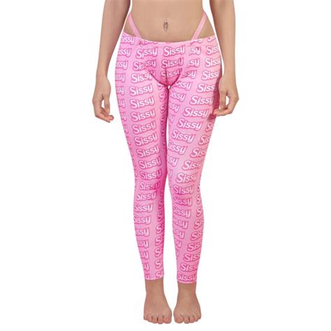 Y2k Thong Strap Sissyuniversity Camel Toe Pad Tucking Gaff Yoga Pants Leggings Littleforbig